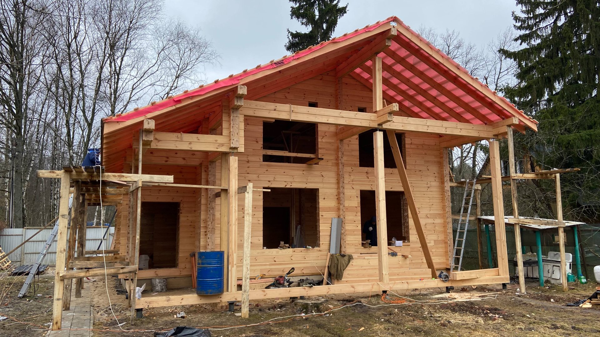 Дом из клееного бруса в Чехове по проекту Клин