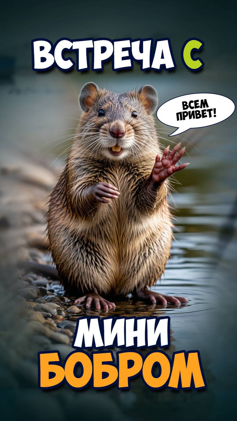 Встреча с минибобром 😀