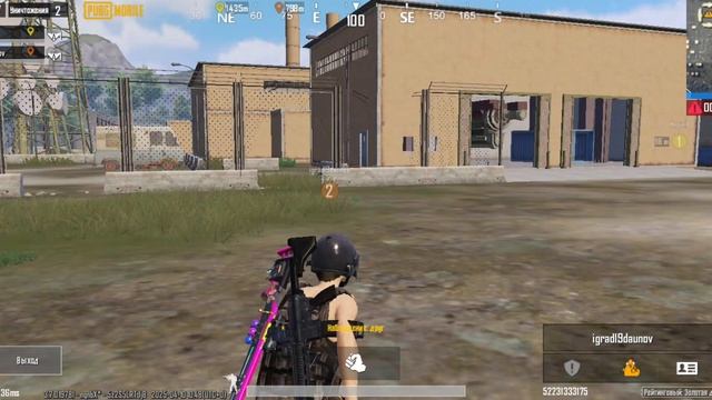 PUBG mobile. Карта Эрангель пески времени. Командная  игра вдвоём.