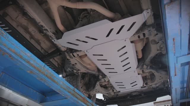 Установка защиты картера двигателя и КПП BMS для Додж Ram 1500 2024-2025 3.0