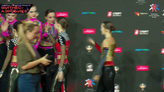 Награждение группы Торнадо г. Челябинск за II место. Аэробика 14-16 лет. Из трансляции. 05.04.25