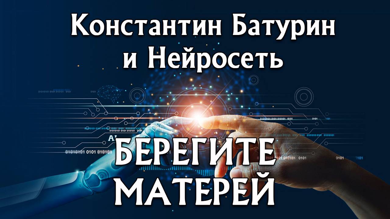 БЕРЕГИТЕ МАТЕРЕЙ - Константин Батурин и Нейросеть