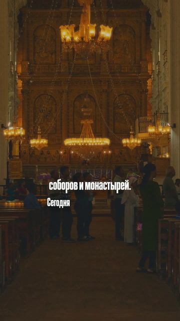 Собор Святой Екатерины был построен как раз в ознаменование захвата Гоа в 1510 году. #гоа #индия