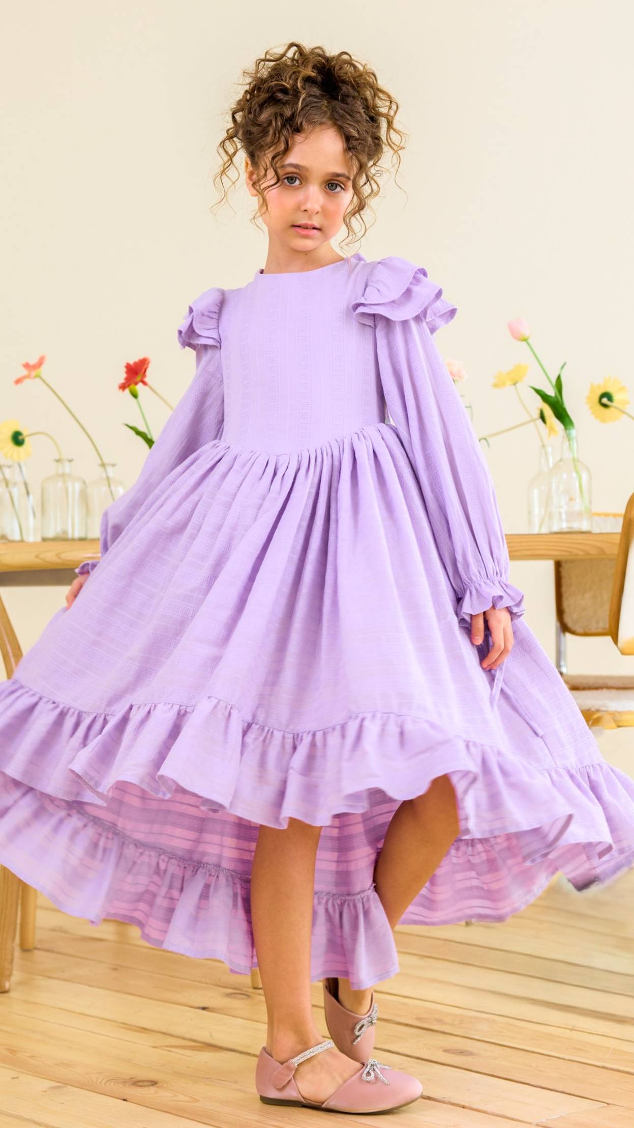 Аксинья с малышкой в Прованс лаванда 25 сек