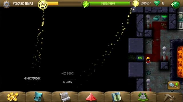 Вулканический храм - Volcanic Temple - #16 Атлас - Diggy's Adventure