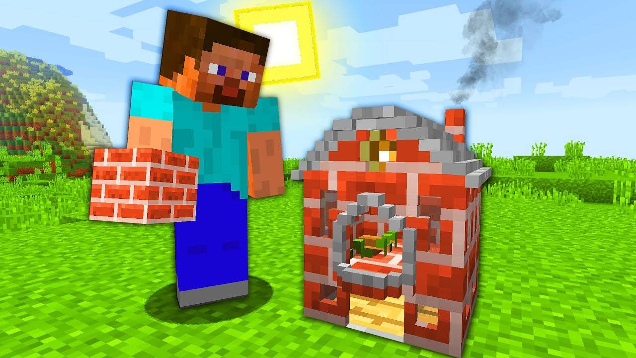 Я Построил ДОМ в ОДИН БЛОК в Майнкрафт Хардкор!