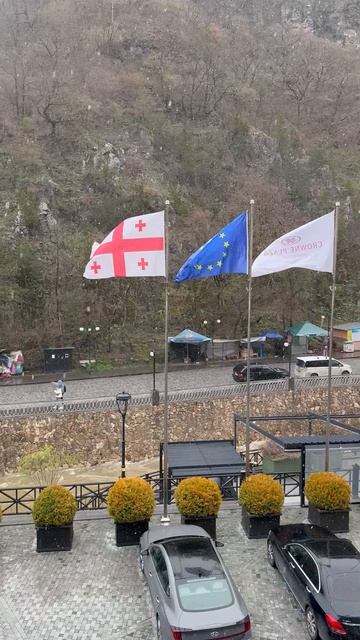 Снег в Боржоми #грузия