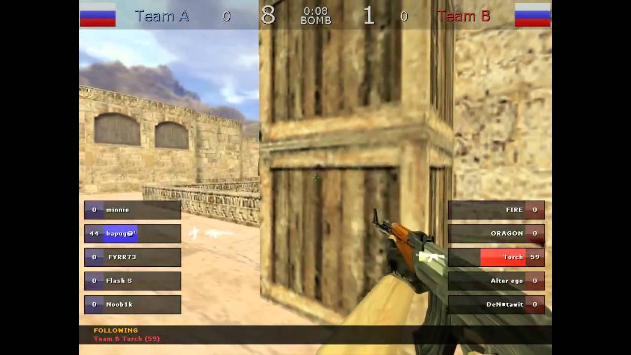 после паденийа(5x5 de_dust2)