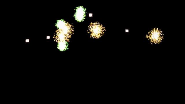 1-Салют из разноцветных звёздочек