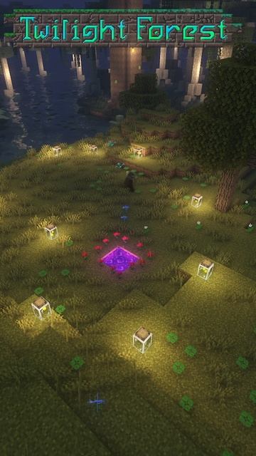 обзор мода на майнкрафт сумеречный лес #майнкрафт #модынамайнкрафт #minecraft #моды #shorts