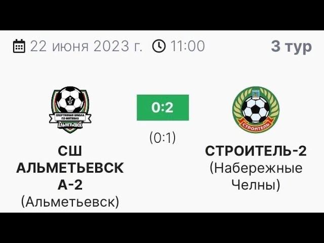 СШ Альметьевск-2 vs Строитель-2