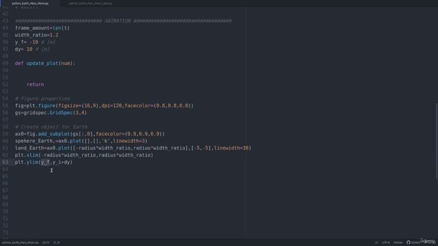 3 - Animations controlling 1 dimension Free fall motion
