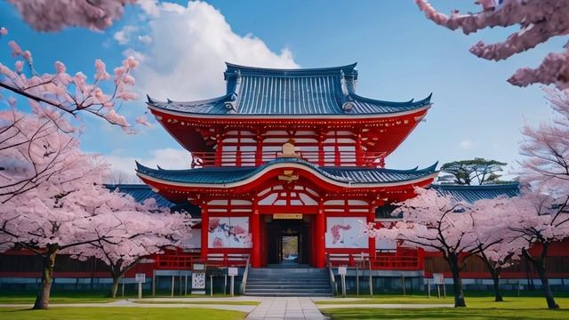 Красивые виды, когда цветёт сакура