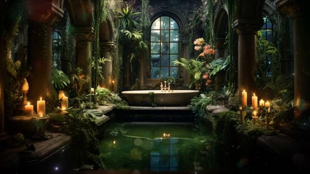 🌲 Уютная лесная ванная комната с нежным пением птиц. Медитация на природе