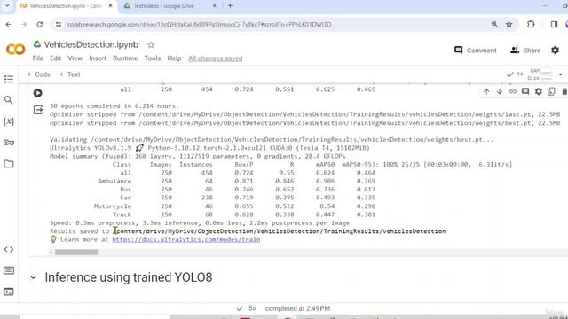 4. Vehicles Detection in Videos with YOLO8  on Custom Vehicles Dataset