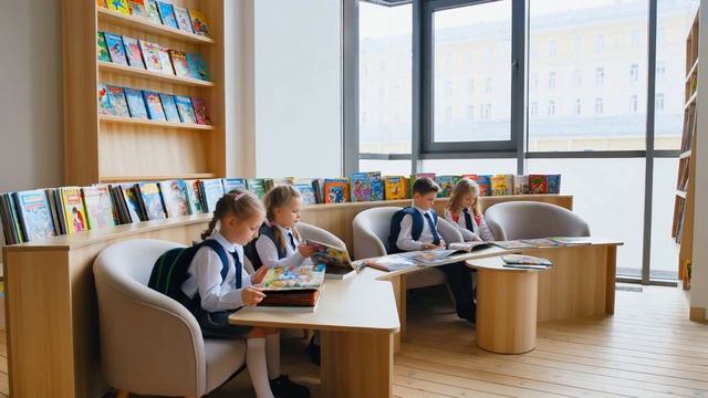 Читающие дети // ФУТАЖ //Библиотека