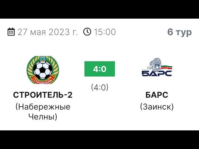 Строитель-2 vs Барс (Заинск)