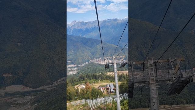 Красная Поляна.Спускаемся вниз с высоты 2200🏔️