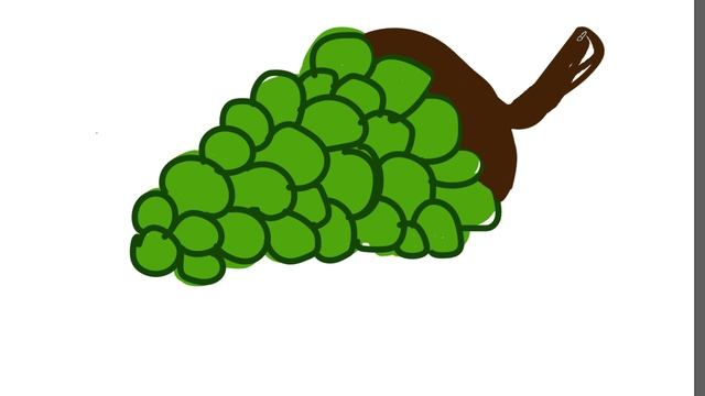 Рисуем виноградик часть 82
