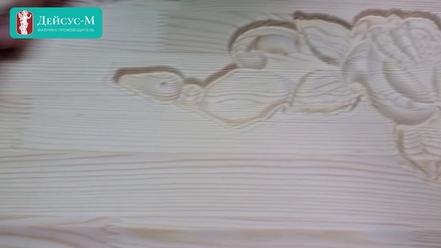 Кровать "Роза" - демонстрация резьбы