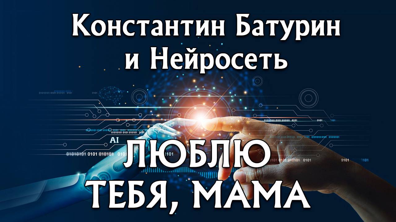 ЛЮБЛЮ ТЕБЯ, МАМА - Константин Батурин и Нейросеть