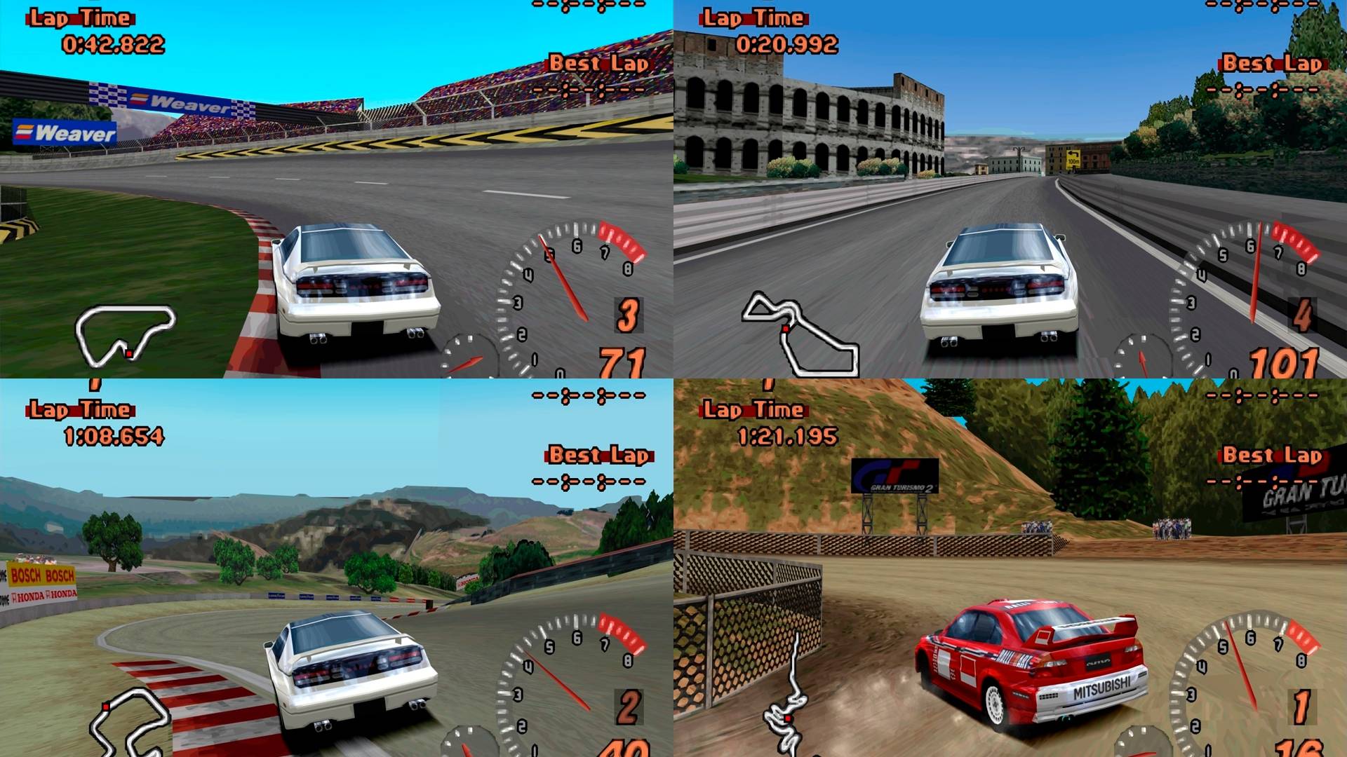 Gran Turismo 2 (PS1) - Все Гоночные Трассы
