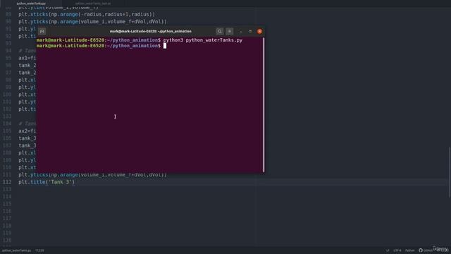 5 - Animations controlling 1 dimension Delays oscillation water tank