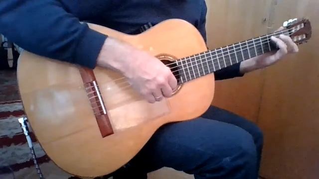 На тот большак (Марк Фрадкин) на гитаре