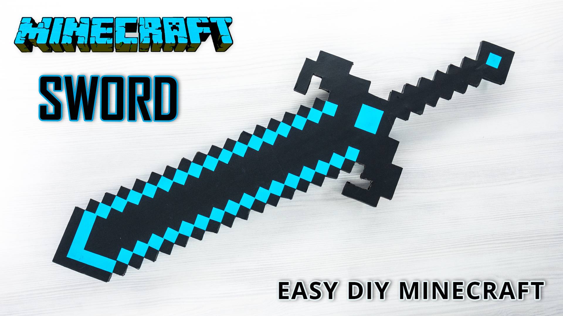 Minecraft Меч из бумаги и картона!