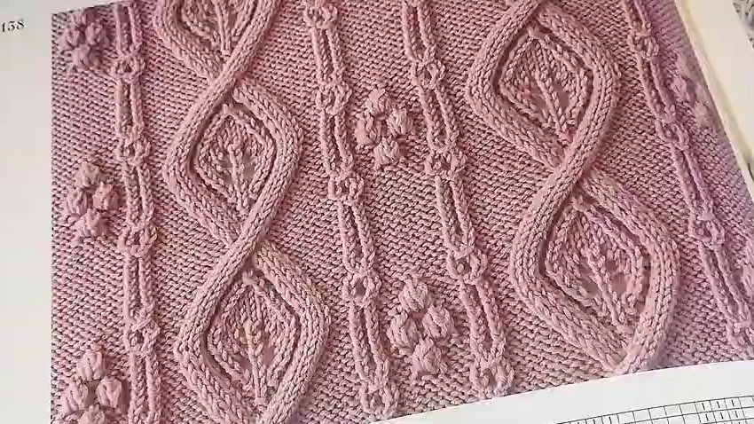 Вяжем вместе японский узор спицами 🧶