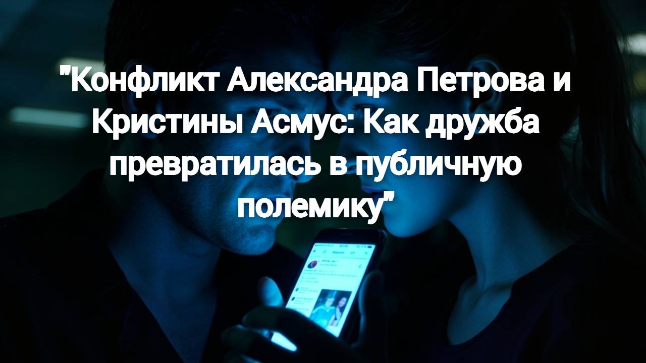 "Конфликт Александра Петрова и Кристины Асмус: Как дружба превратилась в публичную полемику"