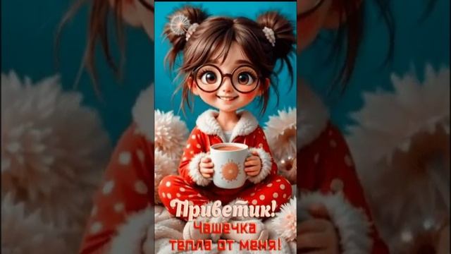 Утренний приветик от меня! Пожелание с добрым утром.