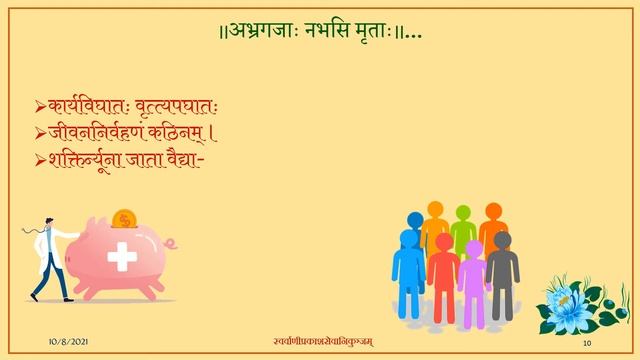 Samskrta Kavita-Abhragajah nabhasi mritah-Rhythm Poetry-Kavisammelanam-2 -Samskrta Divas-SSUS Kalady