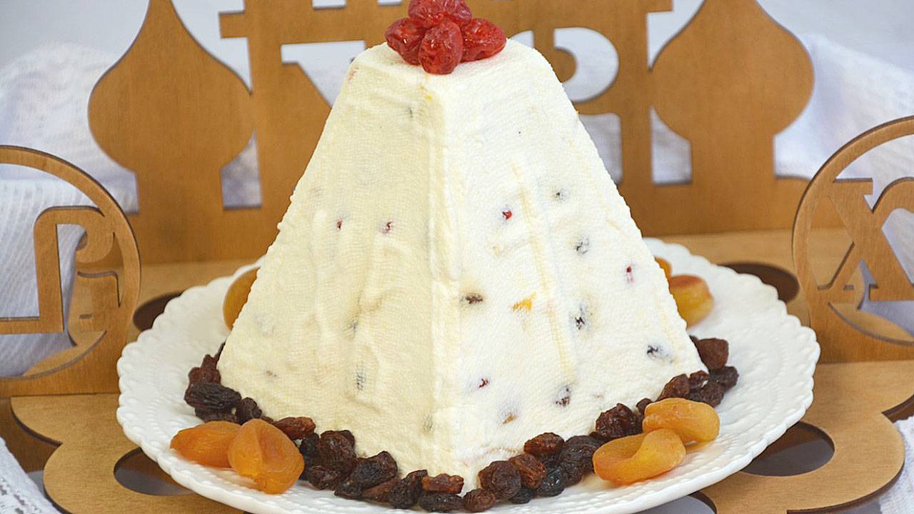 🍑 Необыкновенно НЕЖНАЯ творожная пасха с сухофруктами 🍒 ОЧЕНЬ лёгкий рецепт, а результат WOW!!! ✨