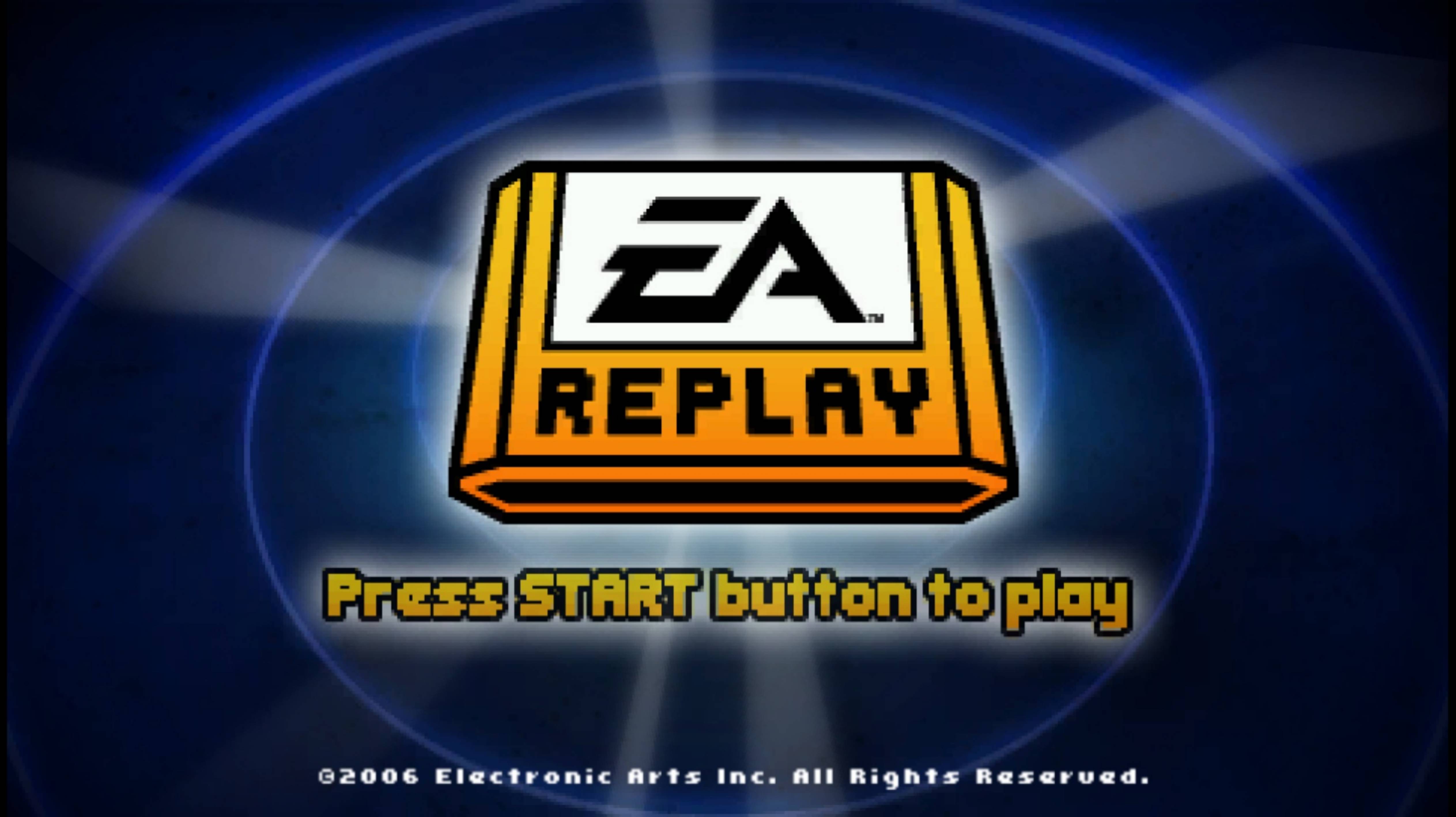 EA Replay PSP PAL EU Retro Collection Disc Menu (ULES-00592)