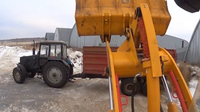 МТЗ1221 и ПТС 12, погрузчик LONKING 835, КИРОВЕЦ К744Р3.День на стану.Погрузка зерна (Сезон 2024)