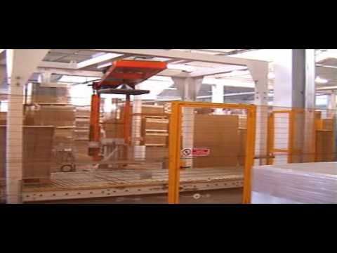 Обмотка в стретч пленку паллет бумага на машине ОМС AV710