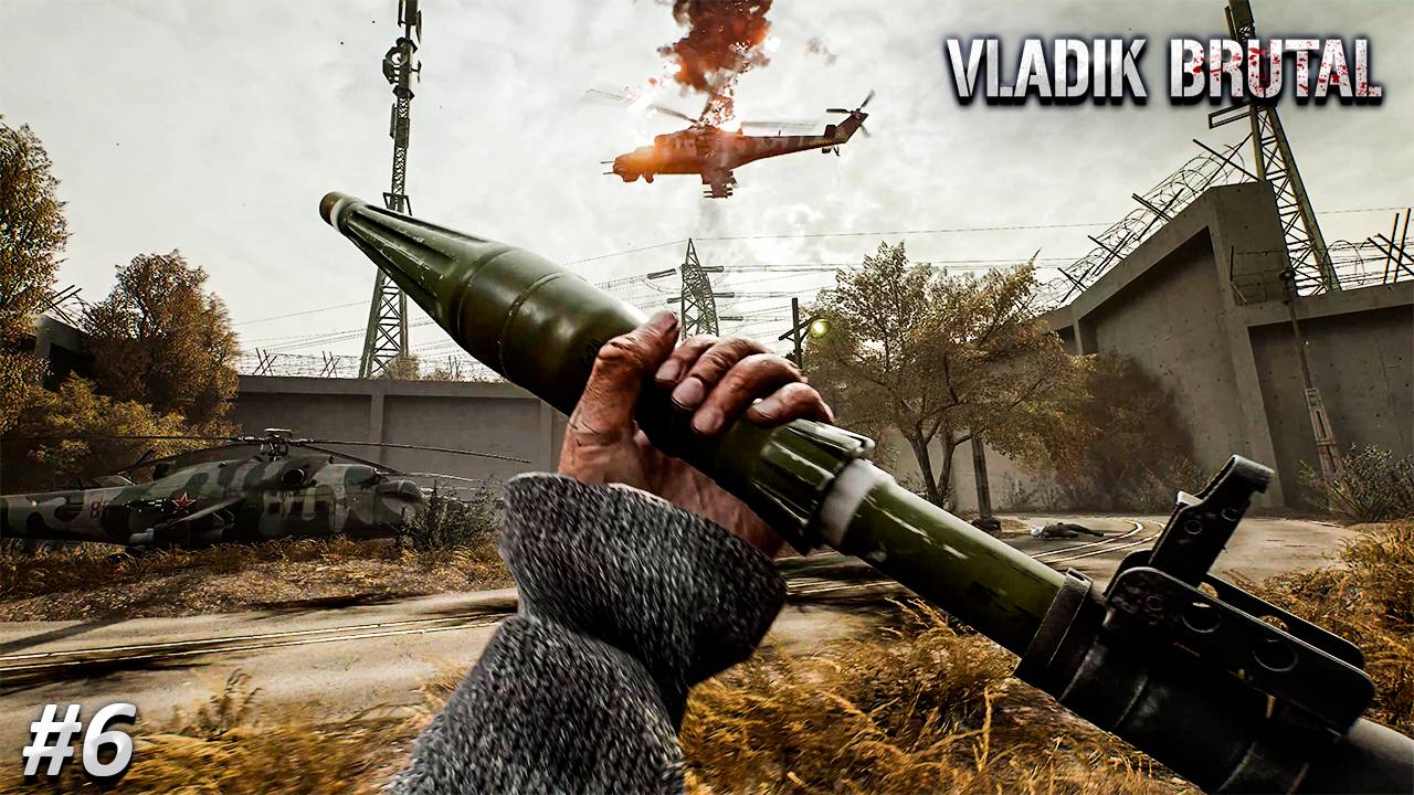 Vladik Brutal Прохождение ► БИТВА С ВЕРТОЛЁТОМ ► Полностью на русском языке