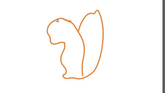 Рисуем милую белочку часть 5