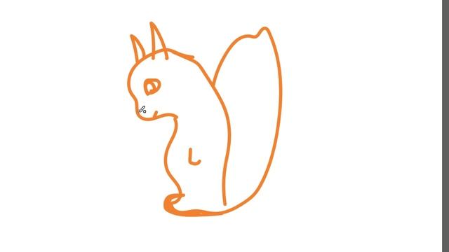 Рисуем милую белочку часть 9