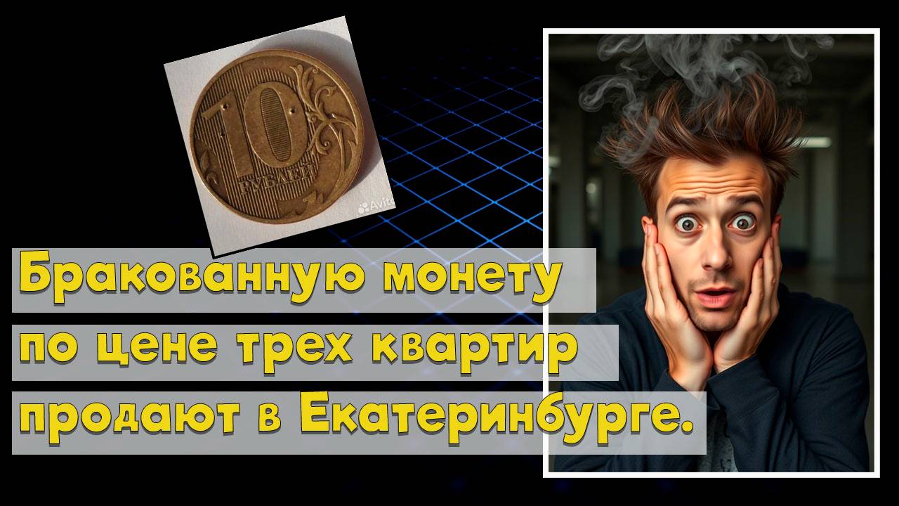 Бракованную монету по цене трех квартир продают в Екатеринбурге