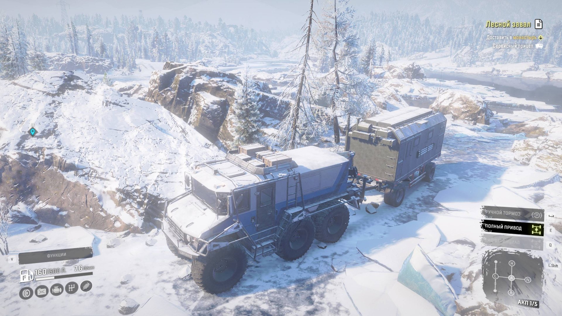 SnowRunner. Амур. Северный щит. Поручение "Лесной завал".