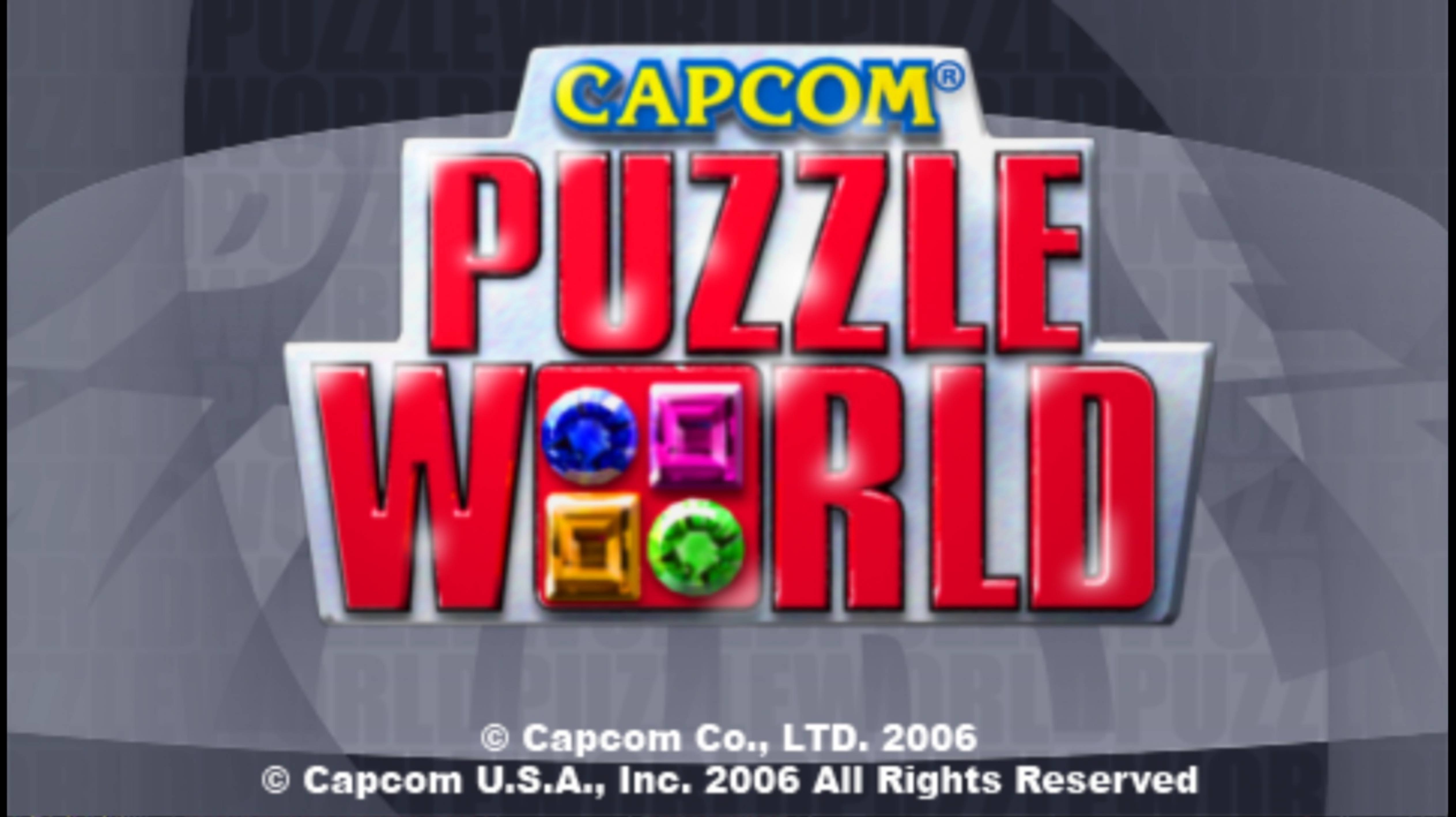 Capcom Puzzle World PSP NTSC-U US Retro Collection Disc Menu (ULUS-10217)