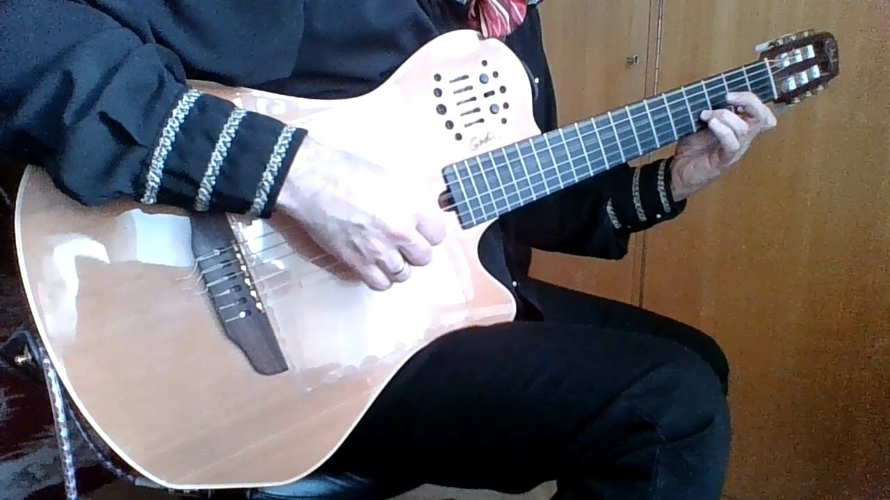 Твои глаза зеленые (цыганский романс) на гитаре