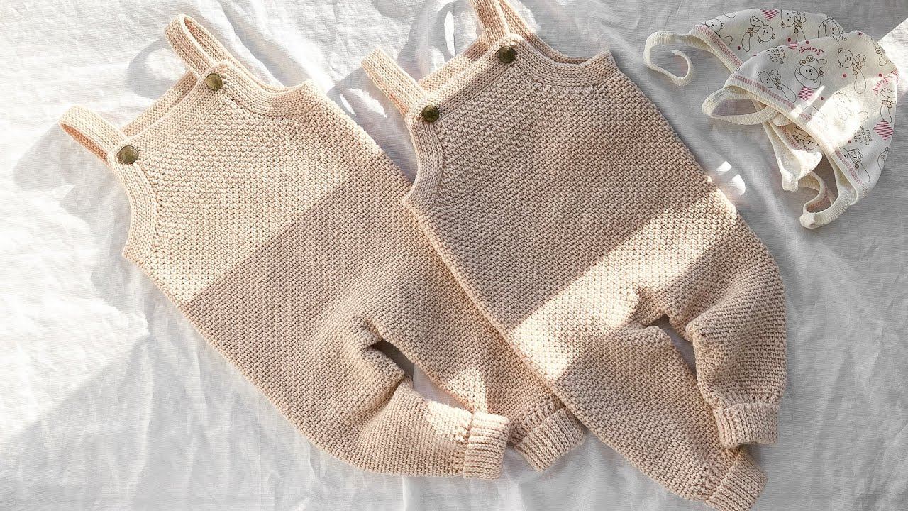 Комбинезон для новорожденного крючком. Мастер-класс / Romper for a newborn. Crochet Pattern Tutorial