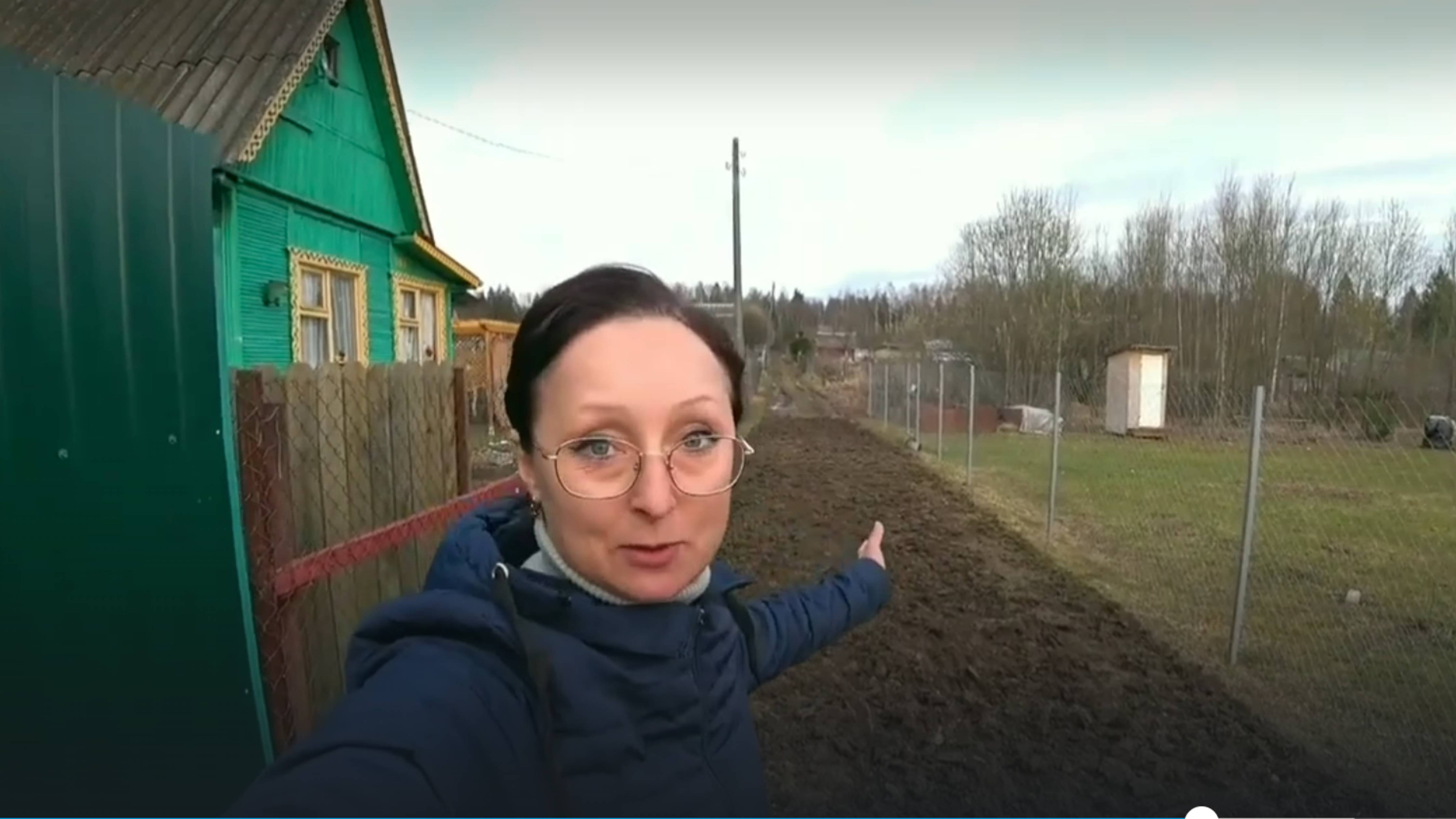 6 соток в середине апреля 2021 года. Видео привет маме и соседушкам дачницам