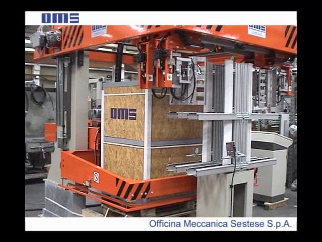 Горизонтальная обвязка продукции РЕТ лентой на машине OMS RG06 (Италия)