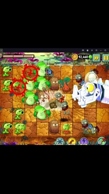 Растение против Зомби 2/PvZ2 Adventure Jurassic Marsh Day 32/Юрское Болото День 32 #pvz