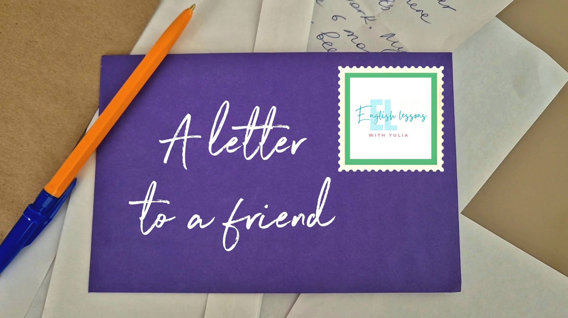 Короткометражное кино на английском языке. Письмо подруге. Серия 1