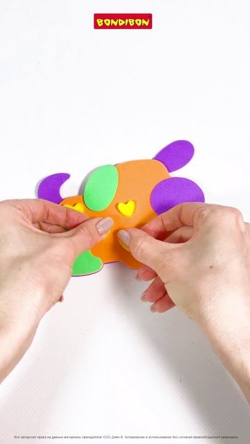 Набор для творчества Аппликация из EVA Животные #Shorts,#bondibon,#длядетей,#развивающая